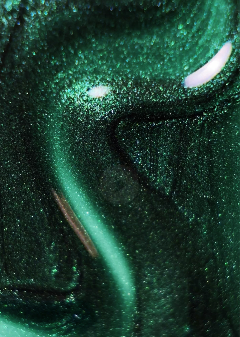 Pine Green Shimmer Gel Polish | Moody Metallic Nail Color | The ...